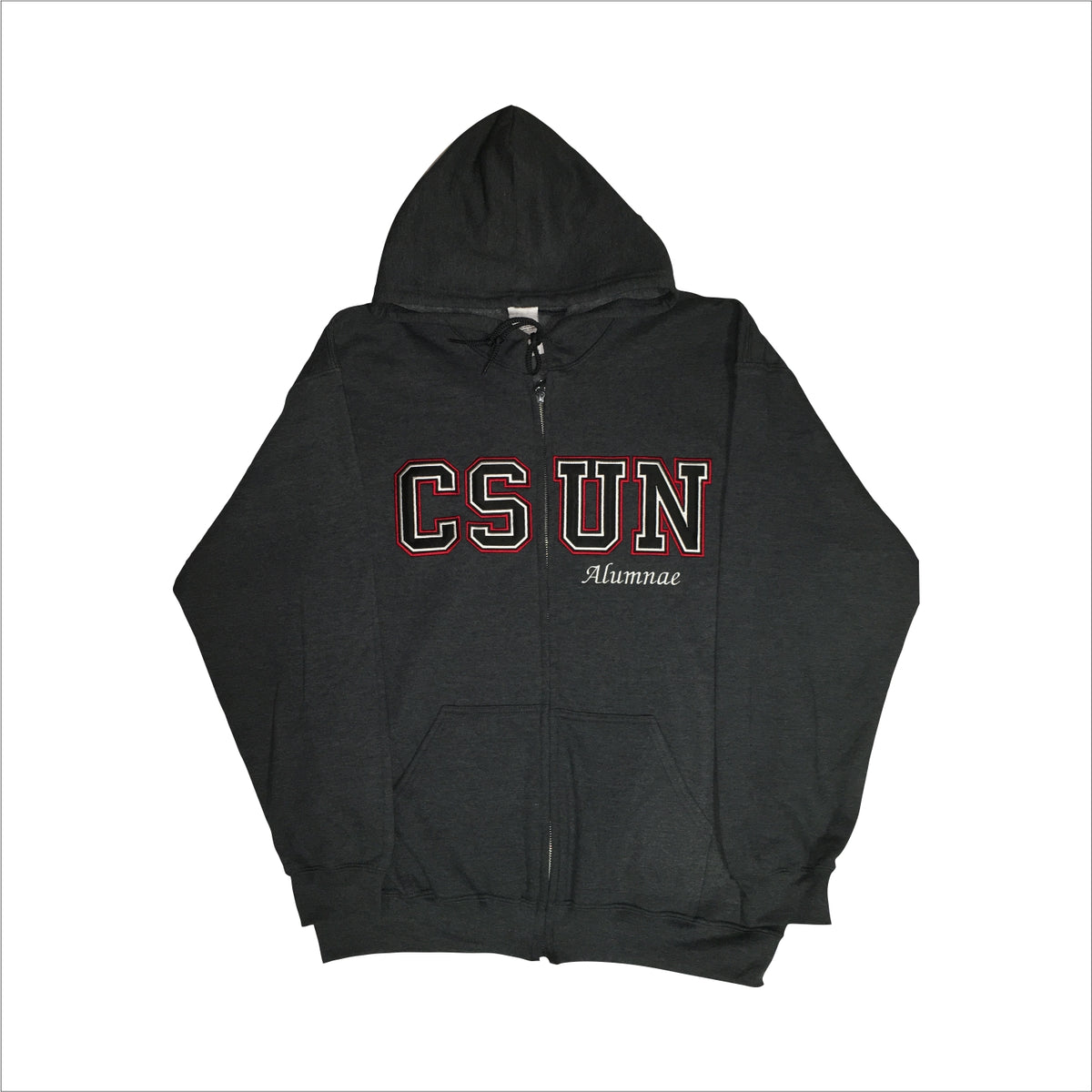 Zip-Up CSUN Satin Embroidery w/ Extra Line